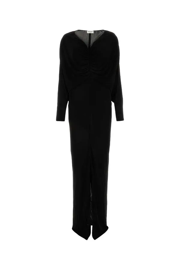 Saint Laurent Viscose Long Dress
