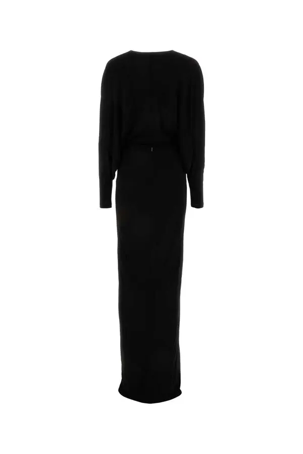 Saint Laurent Viscose Long Dress