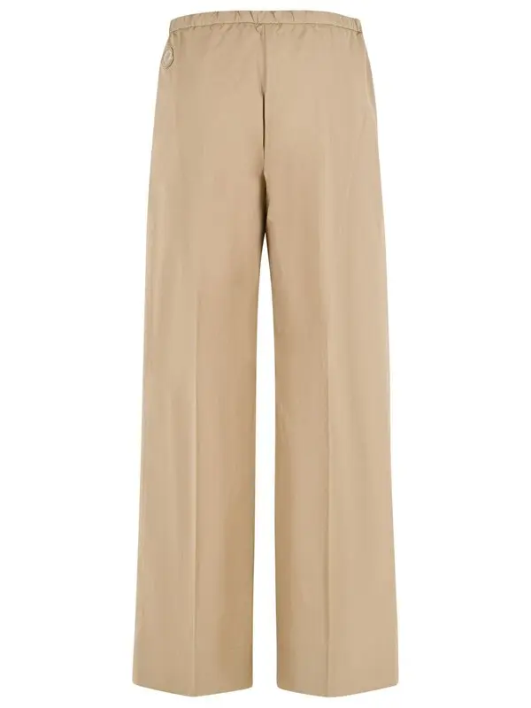Moncler Beige Cotton Pants - Cream
