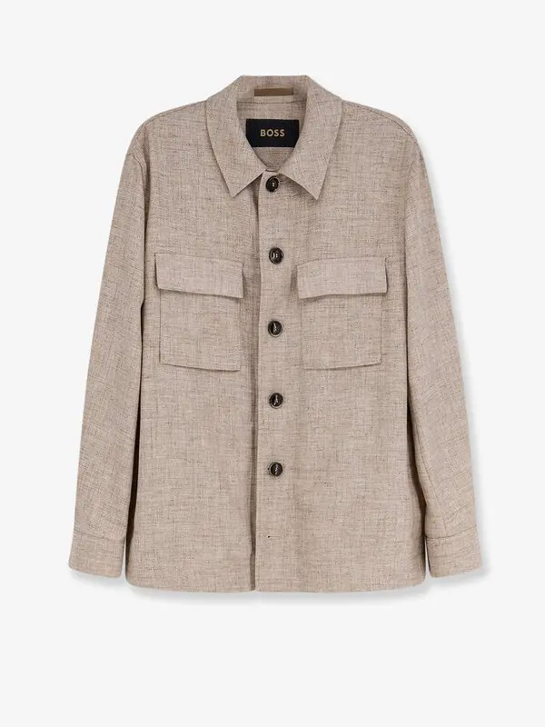 BOSS Corvin Virgin Wool, Silk, And Linen Jacket