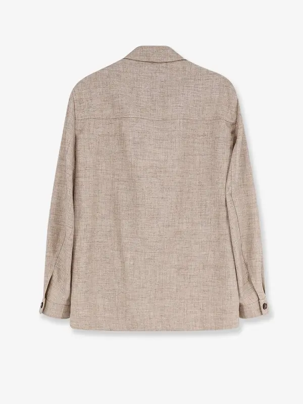 BOSS Corvin Virgin Wool, Silk, And Linen Jacket