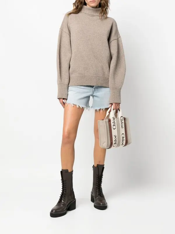 Chloé Woody Small Canvas Tote - Multicolor