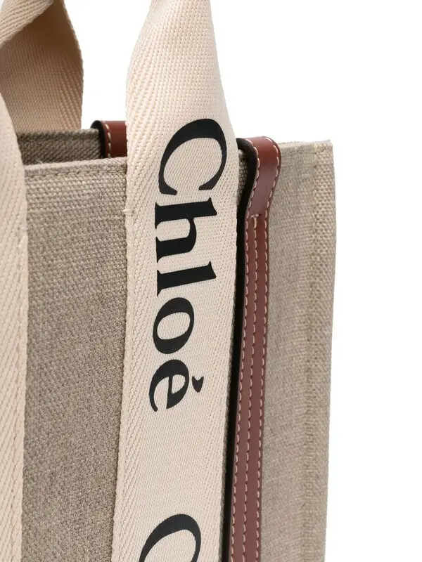Chloé Woody Small Canvas Tote - Multicolor
