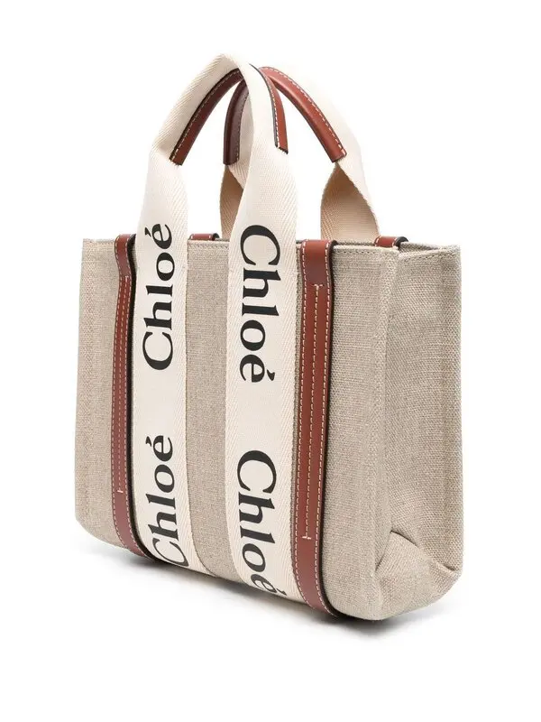 Chloé Woody Small Canvas Tote - Multicolor