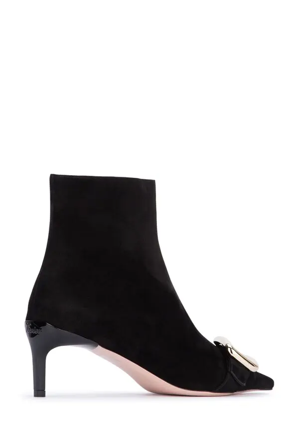 ROGER VIVIER Choc Bootie 55 Buckled Ankle Boots
