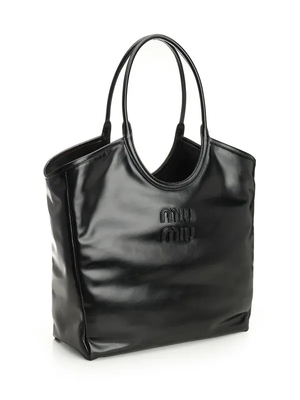Miu Miu Large Ivy Leather Tote Bag