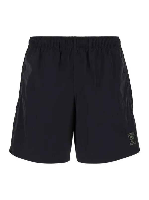 Alexander McQueen Varsity Skull Nylon Swim Shorts - Multicolor