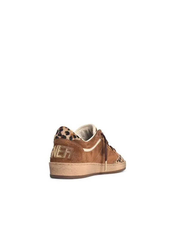 GOLDEN GOOSE Ball Star Suede Sneakers - Brown