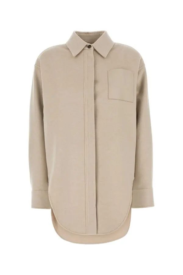 Loewe Sand Flannel Shirt - Brown