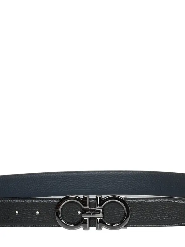 FERRAGAMO Reversible Belt With Metal Buckle - Multicolor