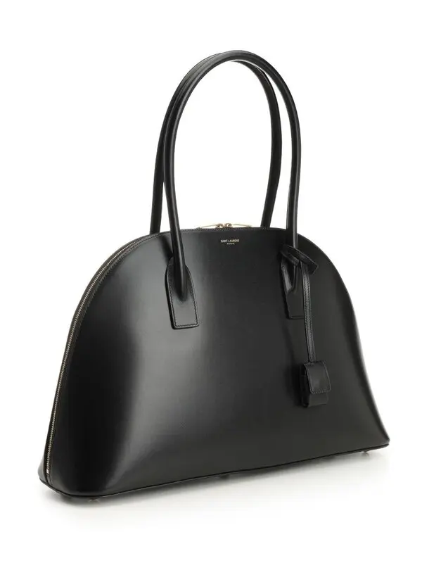 Saint Laurent Calfskin Duffle Bag - Black