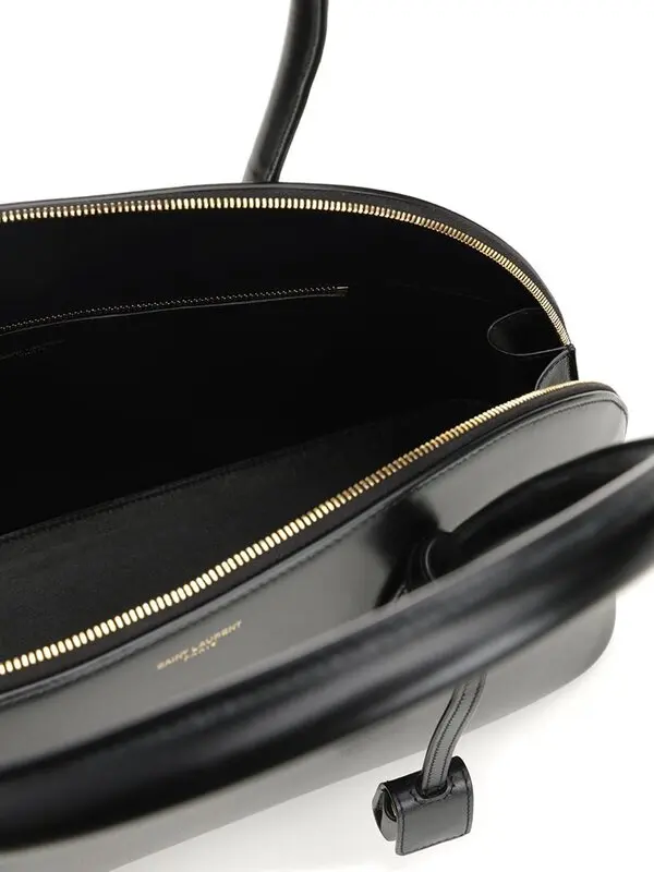 Saint Laurent Calfskin Duffle Bag - Black