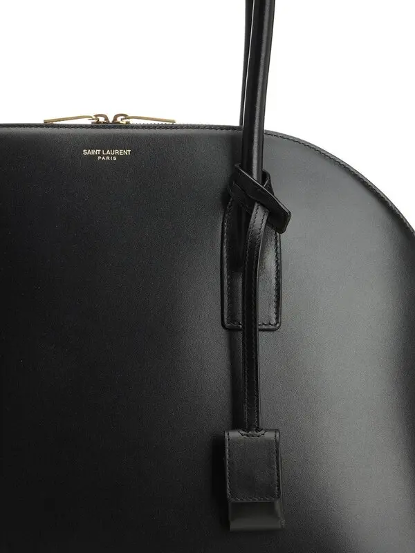 Saint Laurent Calfskin Duffle Bag - Black