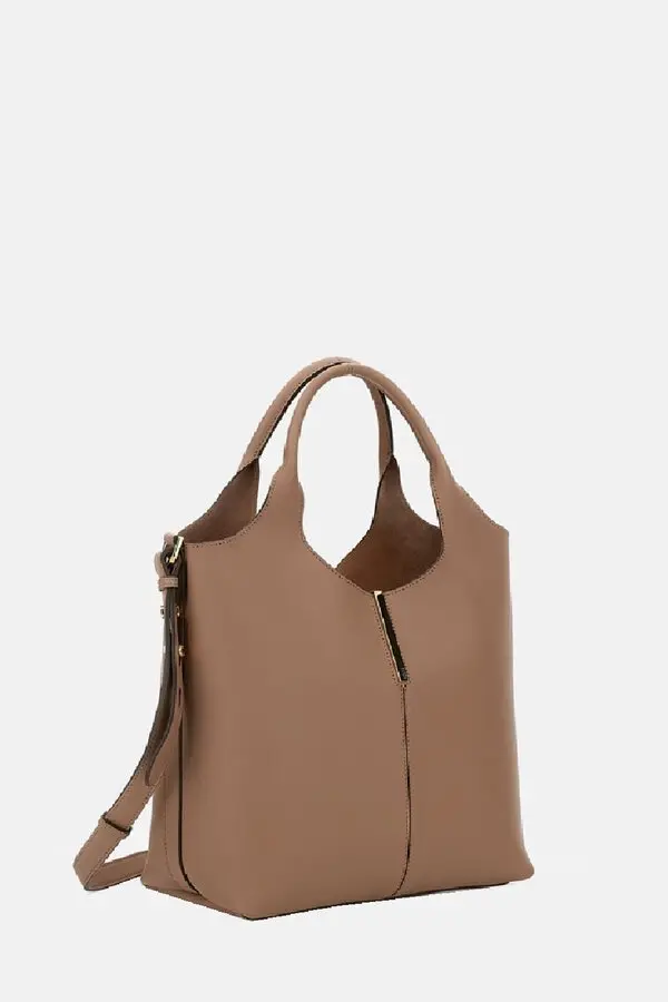 TOD'S Leather Bag With Removable Shoulder Strap