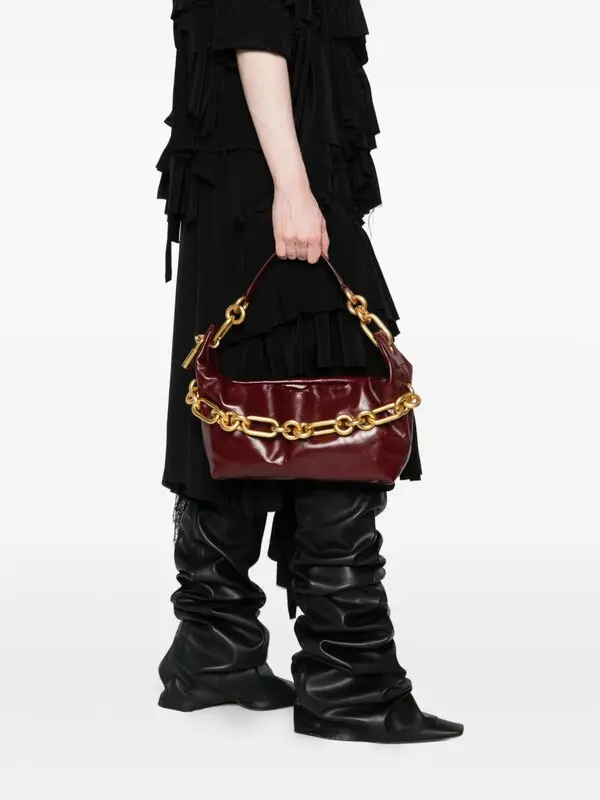 Balmain Medium Leather Shoulder Bag - Multicolor