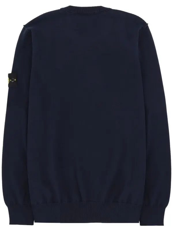 Stone Island Jersey With Logo - Blue