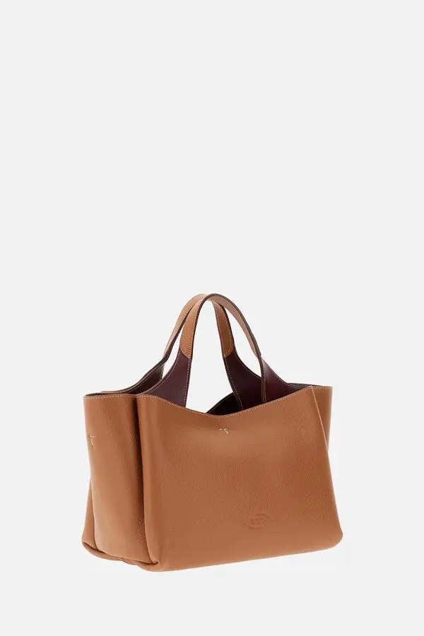 TOD'S Mini Leather Handbag With Double Handles - Multicolor