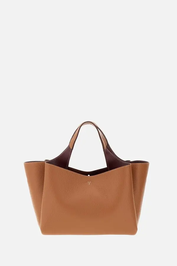 TOD'S Mini Leather Handbag With Double Handles - Multicolor