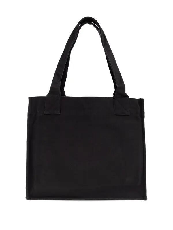 GANNI Recycled Cotton Large Tote Bag With Logo - Multicolor