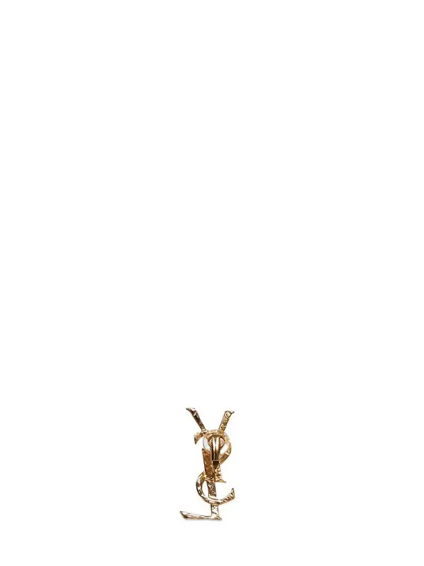Saint Laurent Gold Metal Cassandre Single Earring - Multicolor