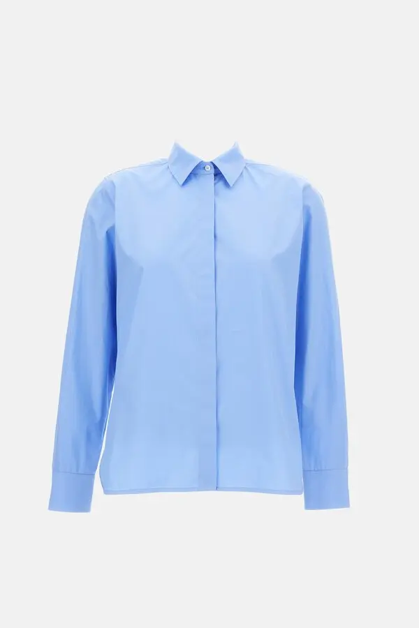 Max Mara Classic Cotton Poplin Shirt - Multicolor