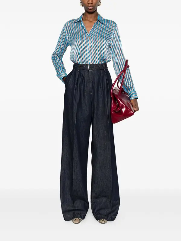 Dries Van Noten Clavelly Silk Blend Shirt - Multicolor