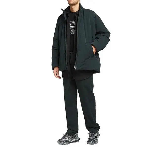 Balenciaga Embroidered Logo Zip Jacket