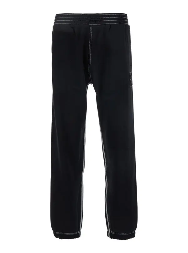 Givenchy Black Jogger Pants With 4g Embroidery In Cotton - Multicolor