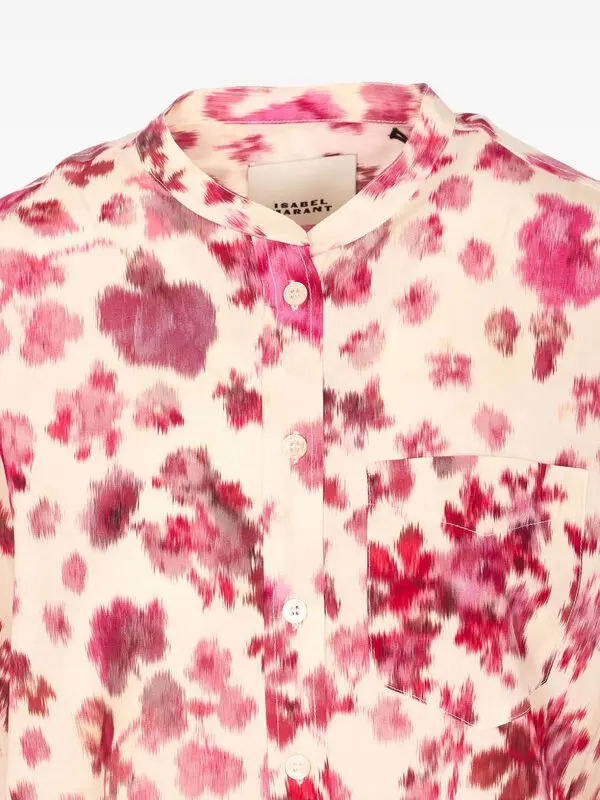 Isabel Marant Étoile Floral Print Silk Blouse