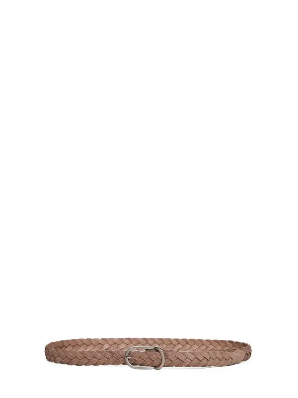 Brunello Cucinelli Suede Woven Belt - Multicolor
