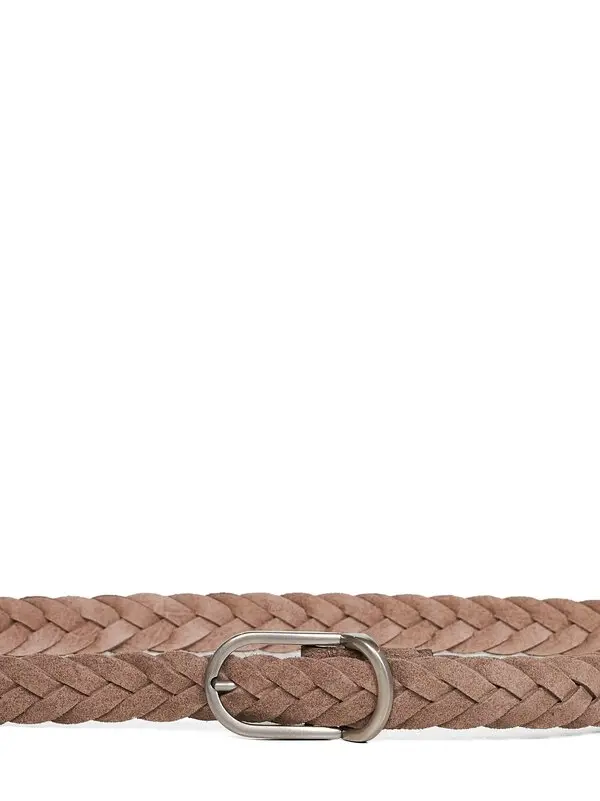 Brunello Cucinelli Suede Woven Belt