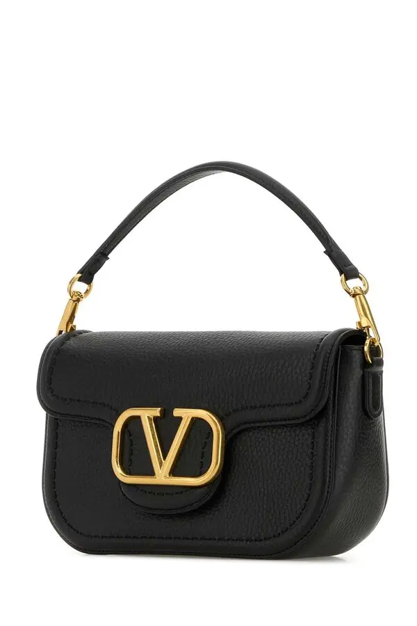 Valentino Garavani Leather Shoulder Bag - Black