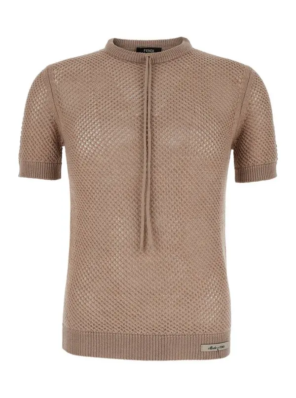 Fendi Open Knit Wool Sweater
