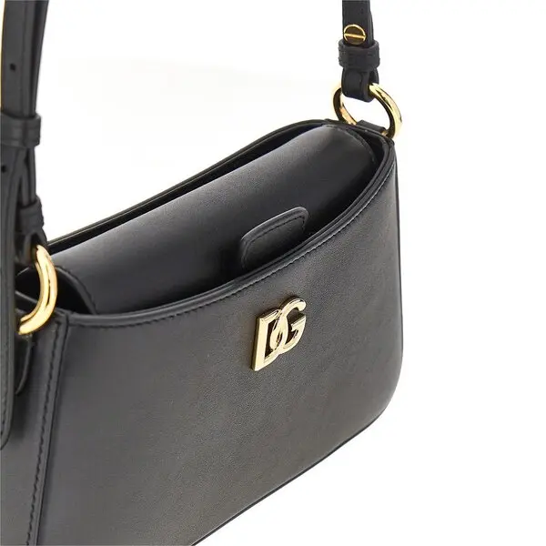 Dolce & Gabbana Leather Phone Bag With Gold-tone Hardware