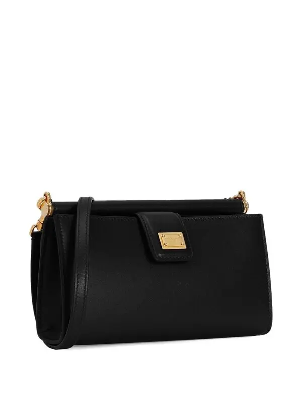 Dolce & Gabbana Leather Phone Bag With Gold-tone Hardware - Multicolor