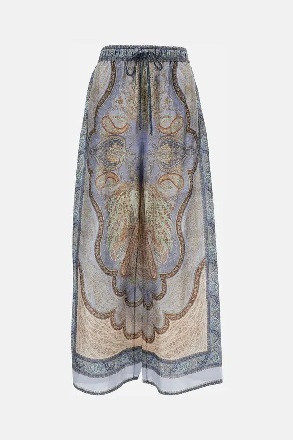 Zimmermann Relaxed Silk Trousers - Multicolor