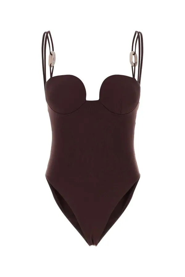 Magda Butrym Stretch Nylon Swimsuit - Red