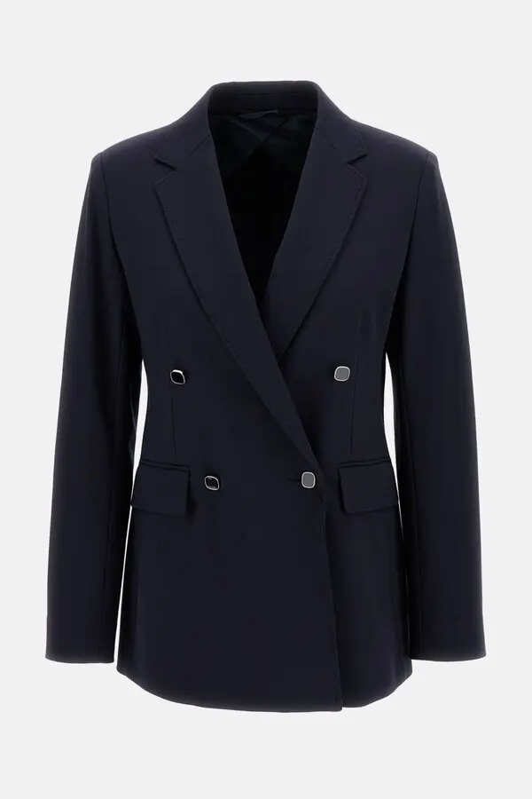 Max Mara Jersey Riviera Double Breasted Blazer - Multicolor