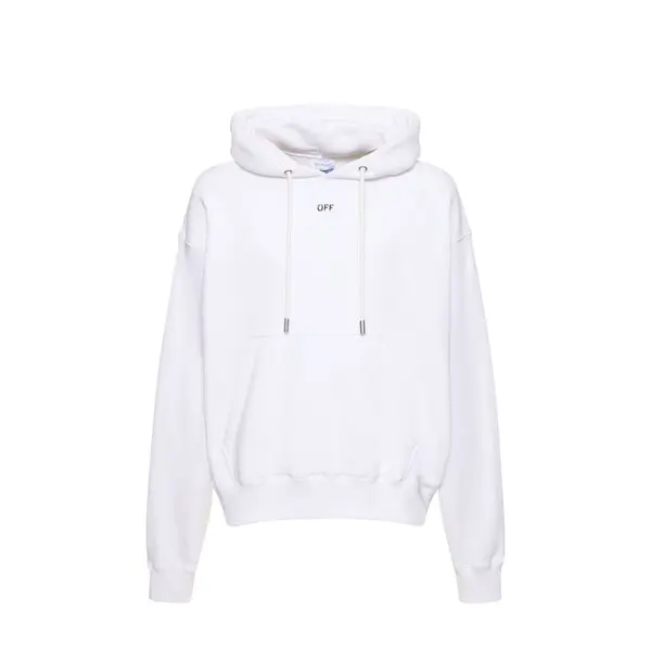 Off-White Off Stamp" Hoodie Sweatshirt - White