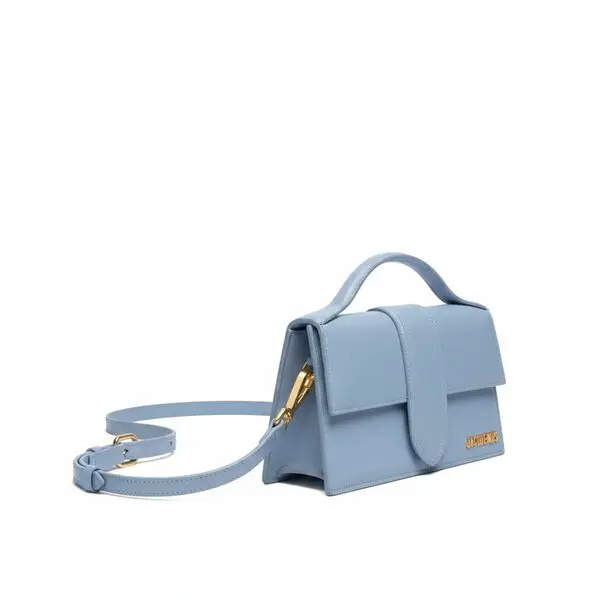 Jacquemus Le Grand Bambino Crocodile Effect Shoulder Bag - Blue