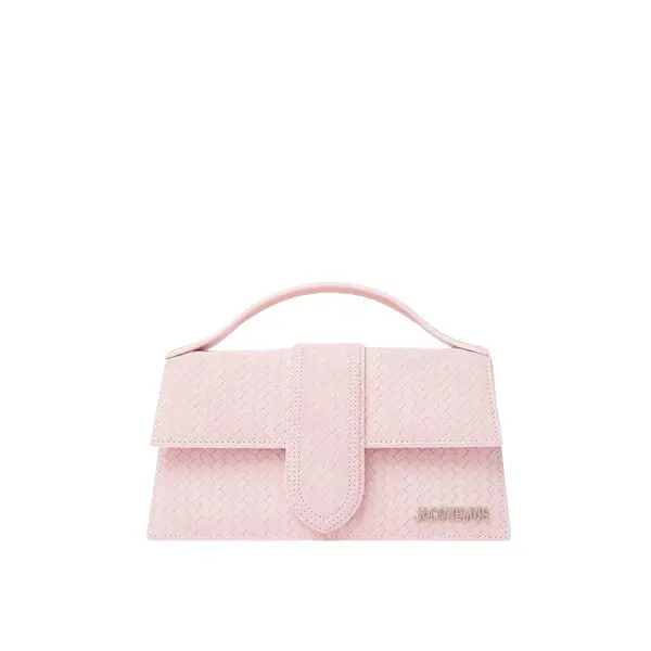 Jacquemus Le Grand Bambino Crocodile Effect Shoulder Bag - Pink