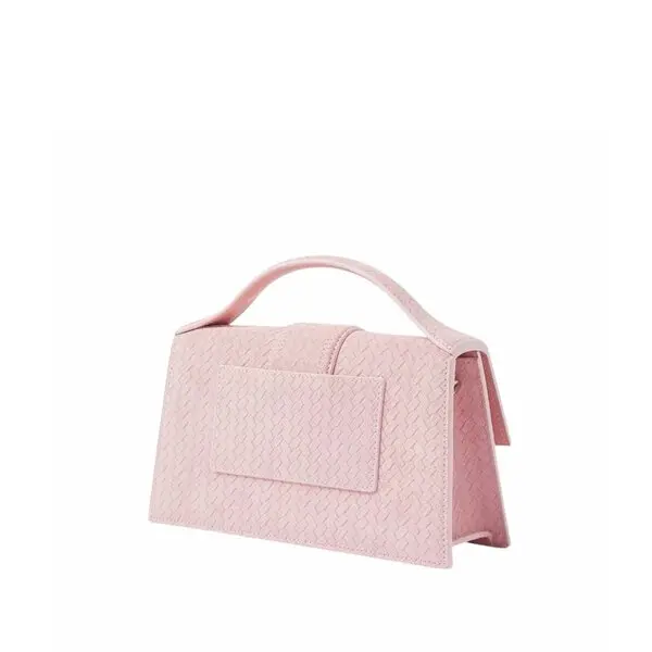 Jacquemus Le Grand Bambino Crocodile Effect Shoulder Bag - Pink