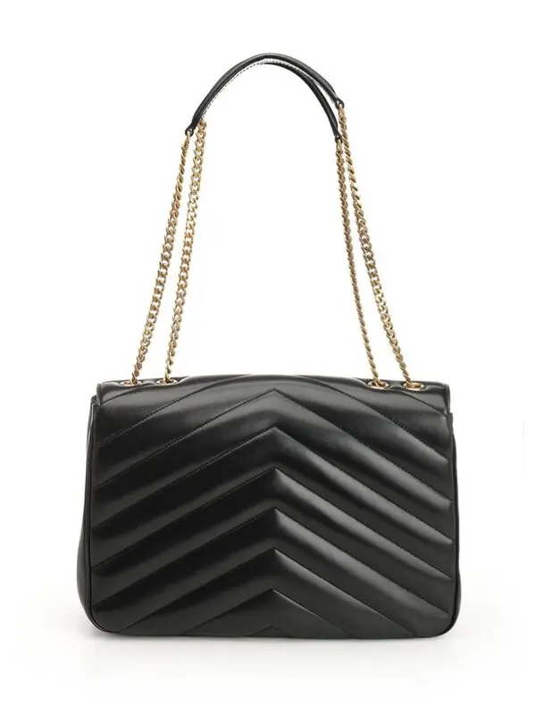 Saint Laurent Large Loulou Bag - Black