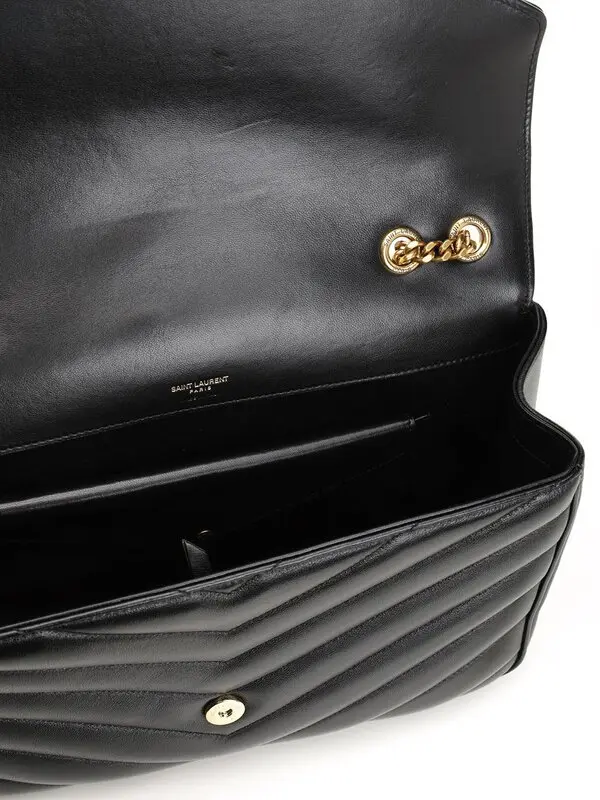 Saint Laurent Large Loulou Bag - Black