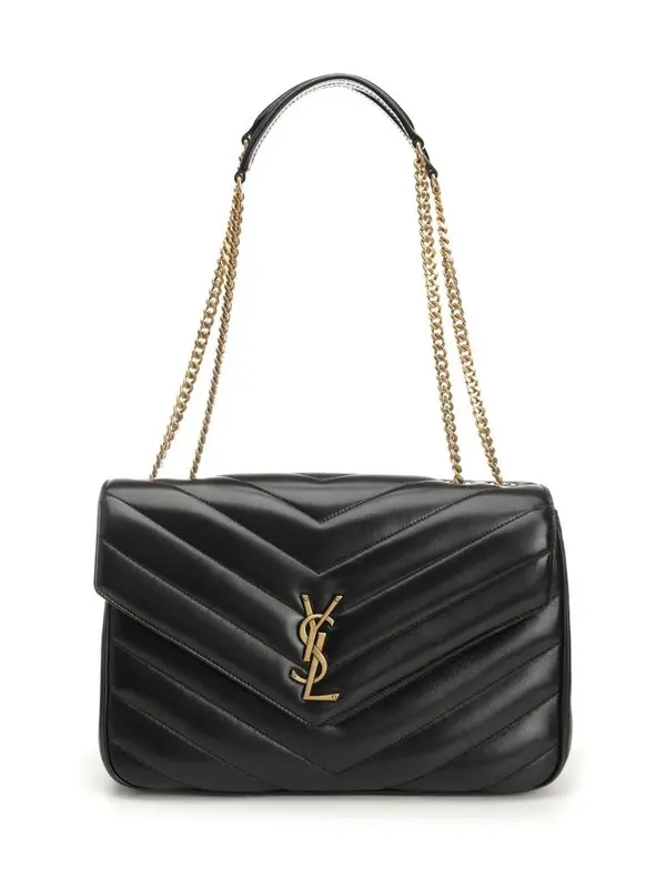Saint Laurent Large Loulou Bag - Black