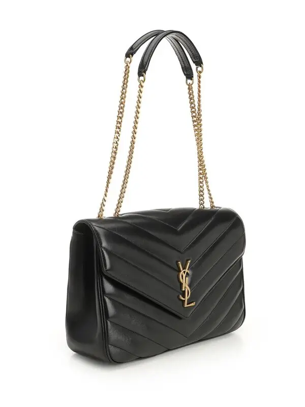 Saint Laurent Large Loulou Bag - Black
