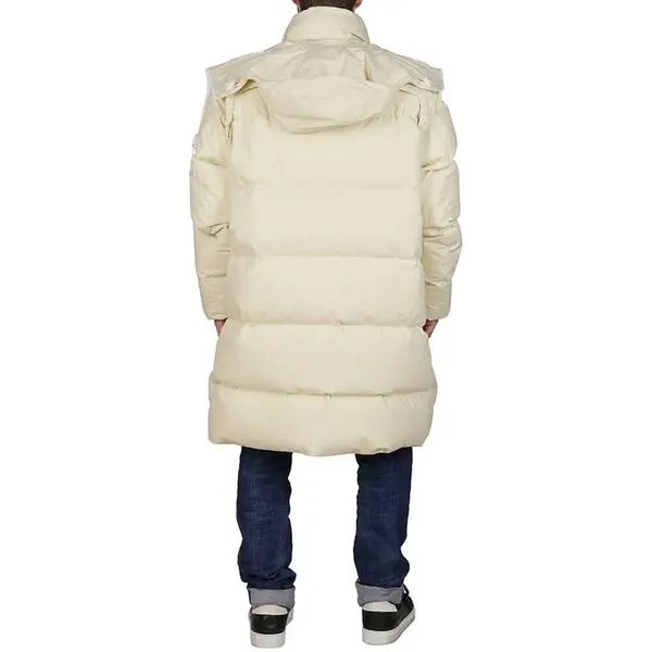 Bottega Veneta Padded Coat With Hood - Cream