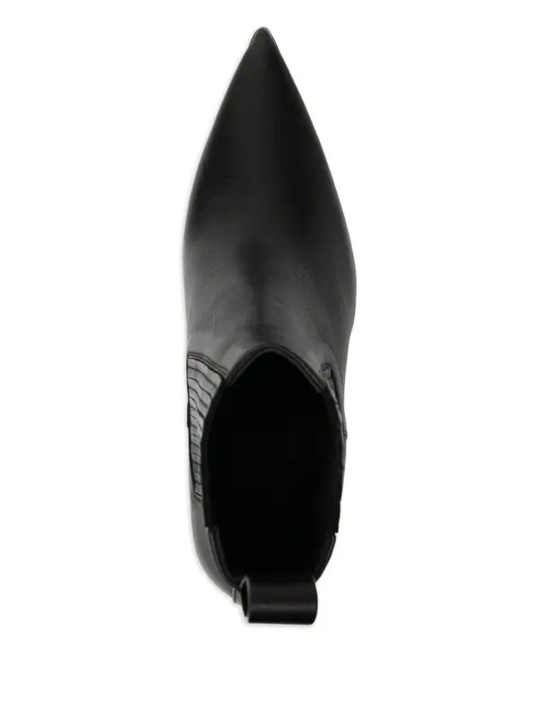 Rick Owens Leather Ankle Boots
