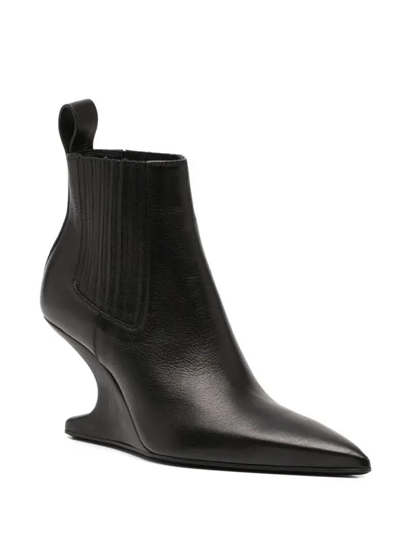 Rick Owens Leather Ankle Boots - Multicolor