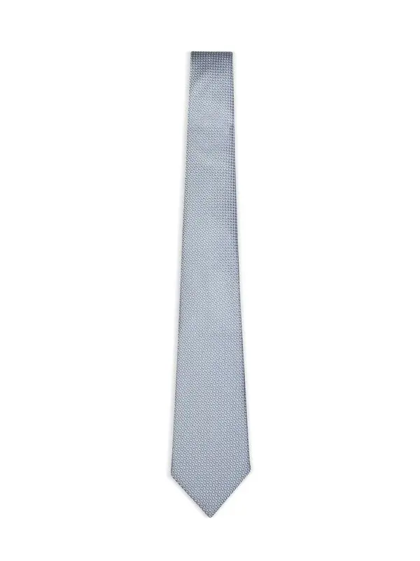 Giorgio Armani Aquamarine Jacquard Silk Neck Tie - Multicolor